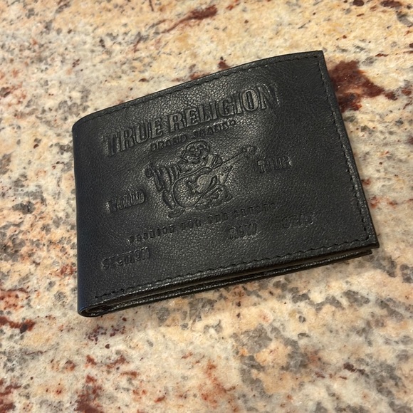 True Religion | Bags | True Religion Leather Sunter Slimfold Wallet ...